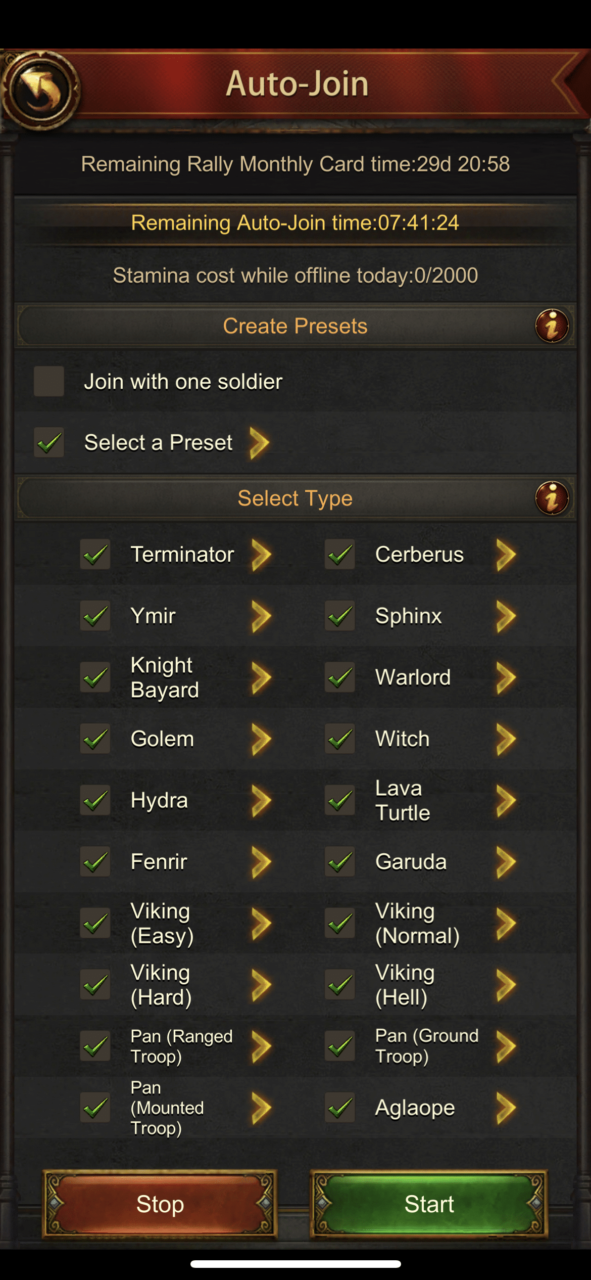 Evony Rally Monthly Card Guide - Theria Games
