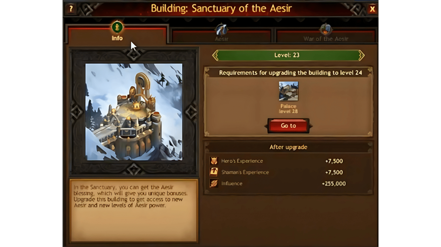 Guía del Santuario de Aesir de Vikings War Of Clans