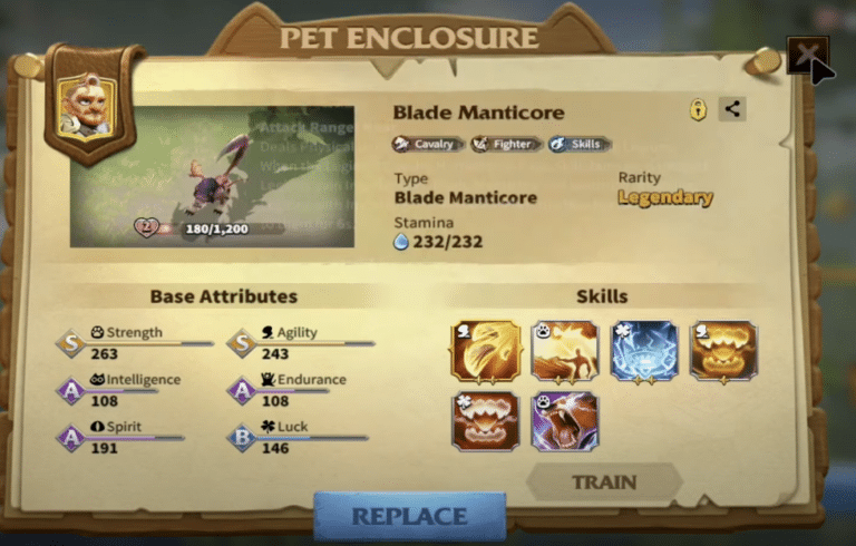 Call Of Dragons Blade Manticore Guide - Theria Games