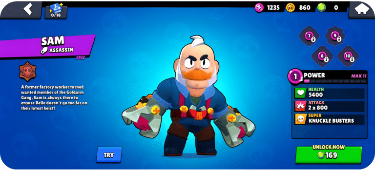 Brawl Stars Sam Guide