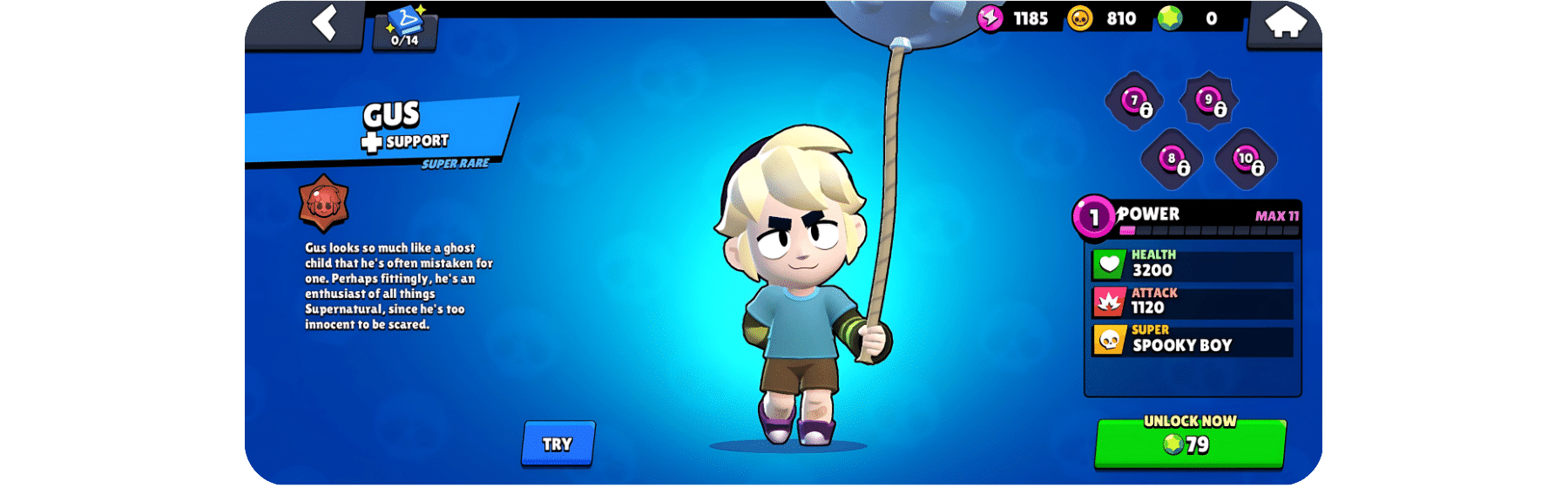 Guide de Gus dans Brawl Stars