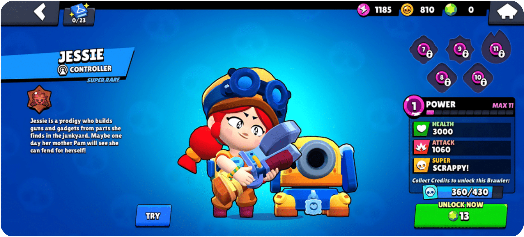 Guia de Jessie do Brawl Stars