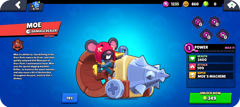 Brawl Stars Moe Guide