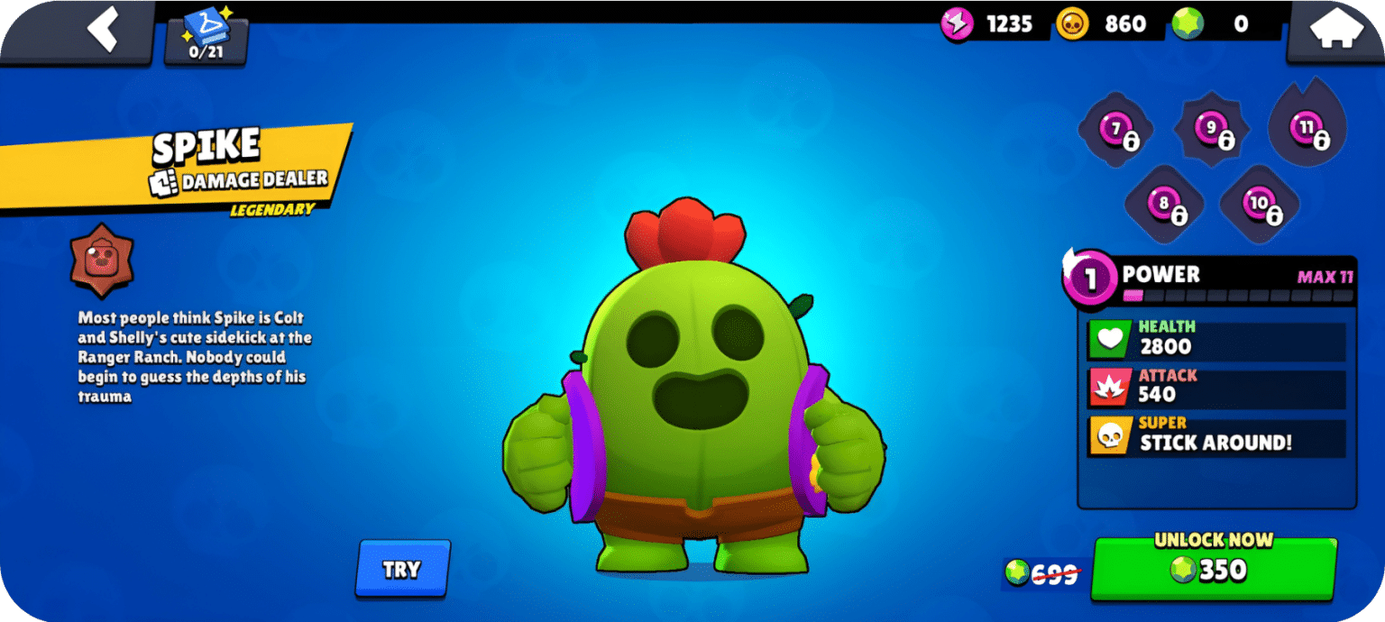Guide de Spike dans Brawl Stars