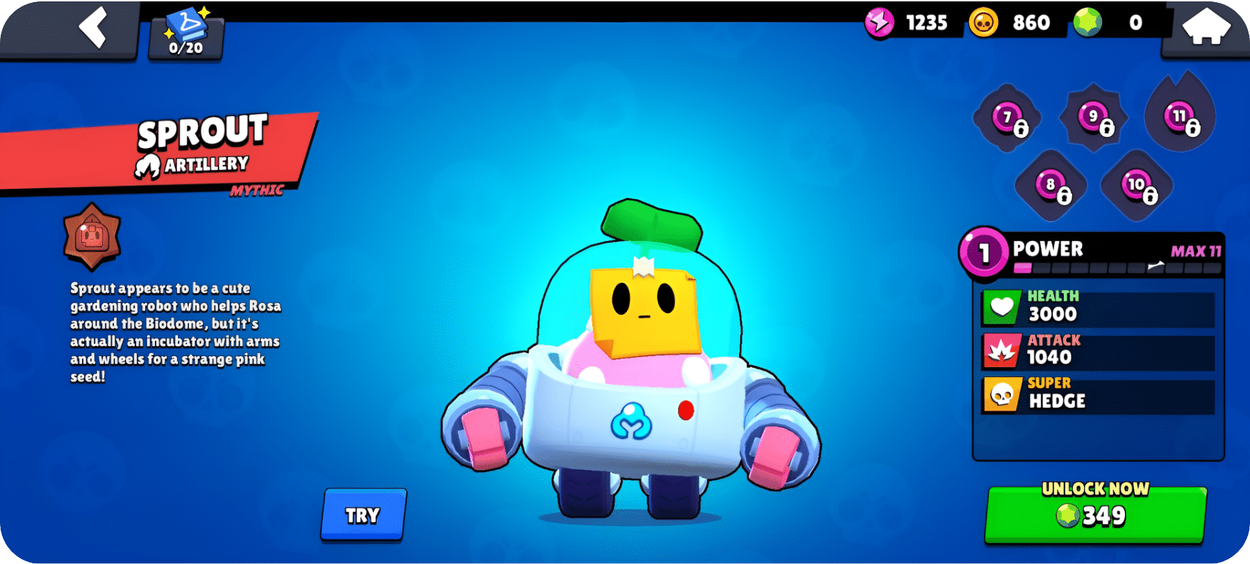 Guía de Sprout de Brawl Stars