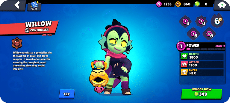 Guía de Willow para Brawl Stars