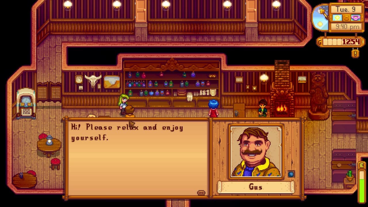 Stardew Valley Gus Guide - Theria Games