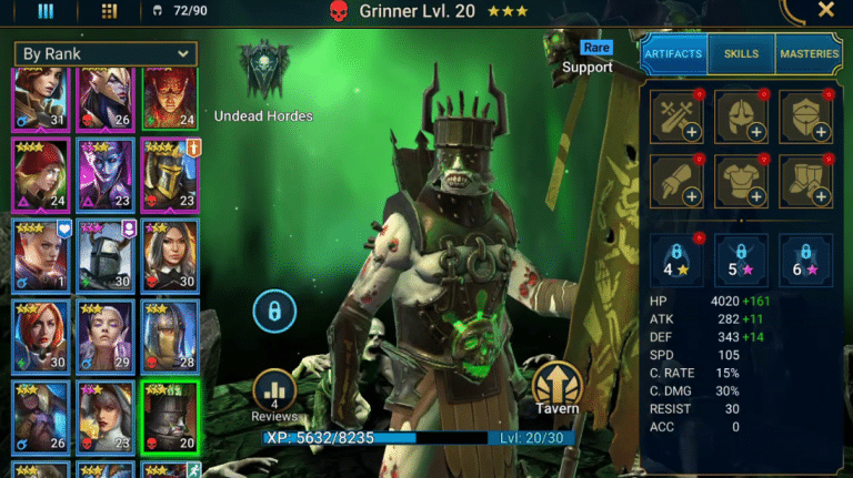 Raid Shadow Legends Grinner Guide - Theria Games