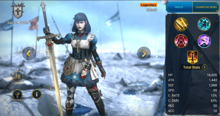 Guide du raid Shadow Legends Alice l'errante - Theria Games