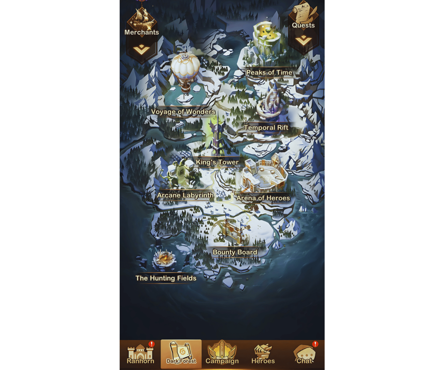 AFK Arena Dark Forest Guide