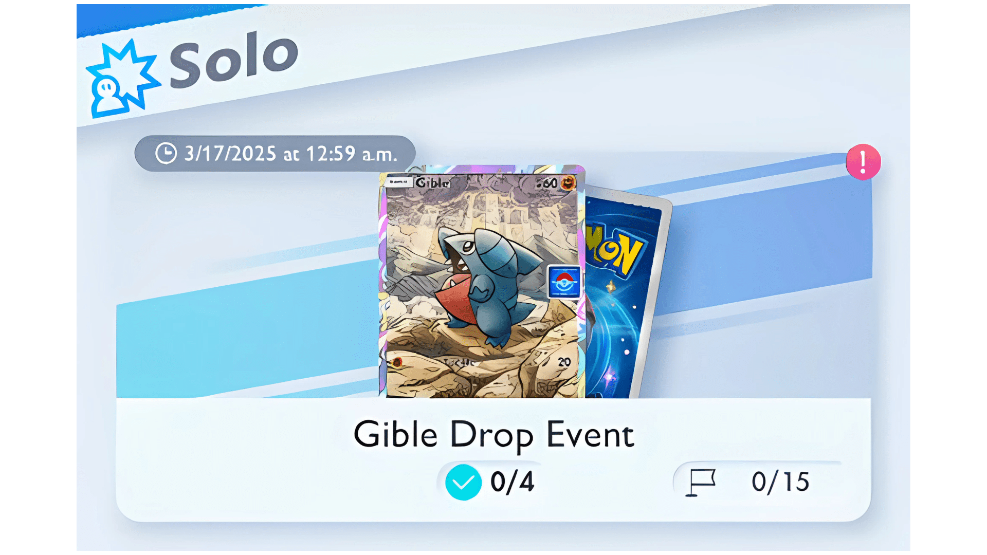 Pokemon TCG Pocket Gible Drop Event - Theria Games