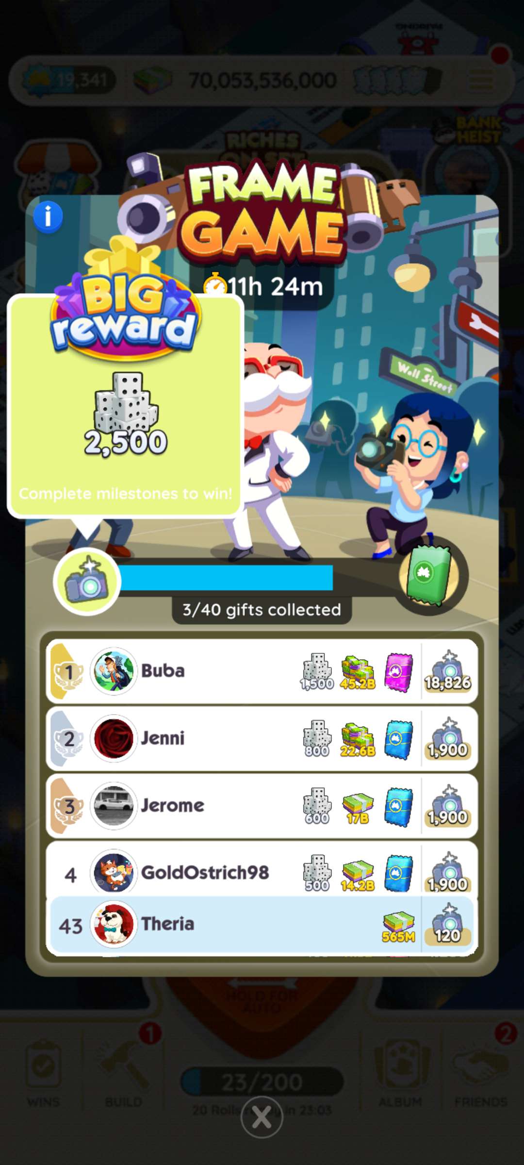Monopoly Go Frame Game - Theria Games