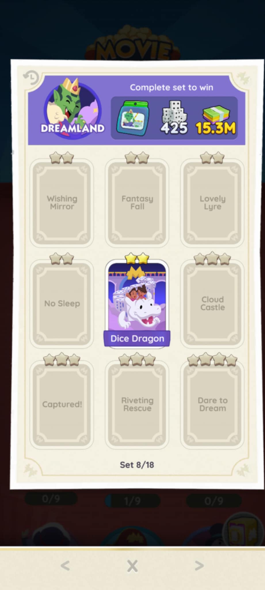 Monopoly Go Movie Night Album - Theria Games