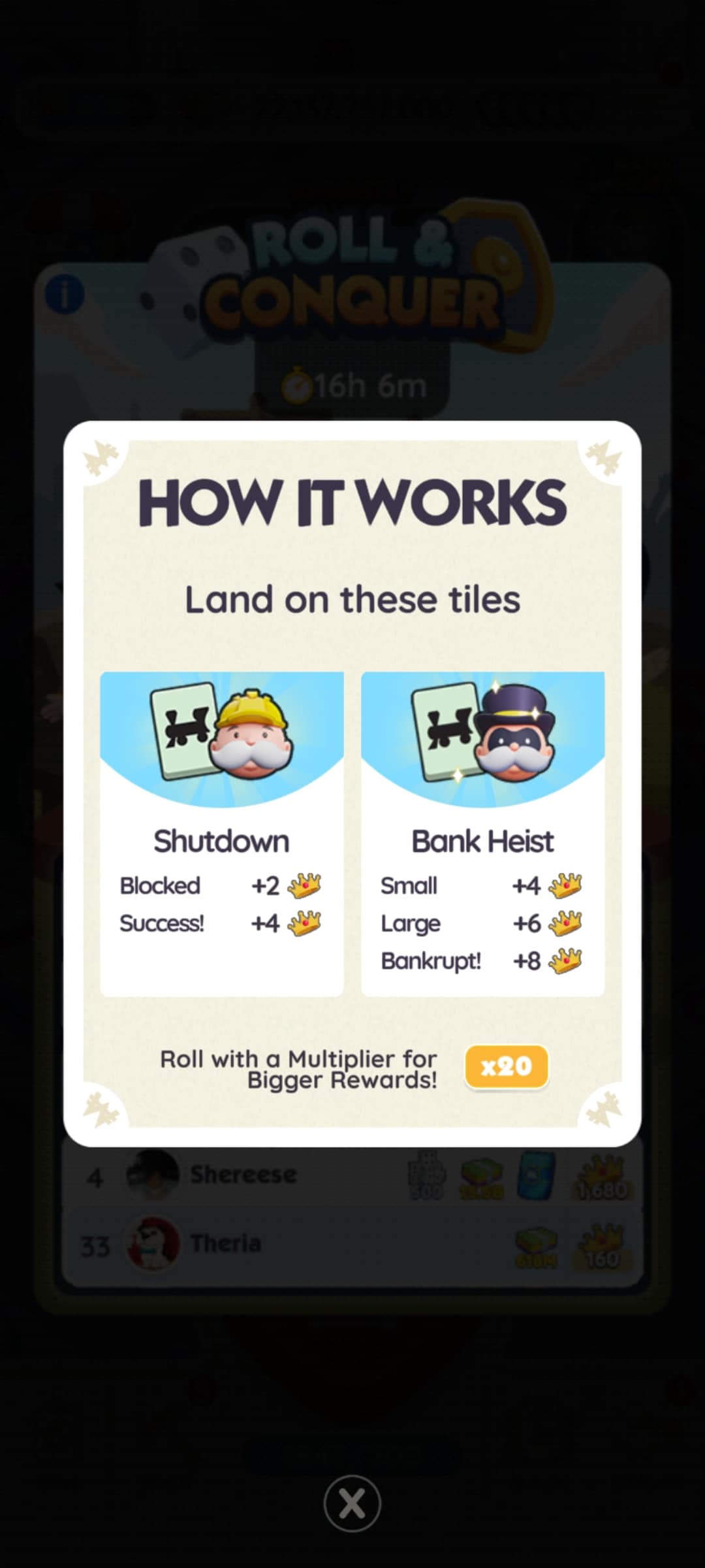 Monopoly Go Roll And Conquer (March 19) - Theria Games