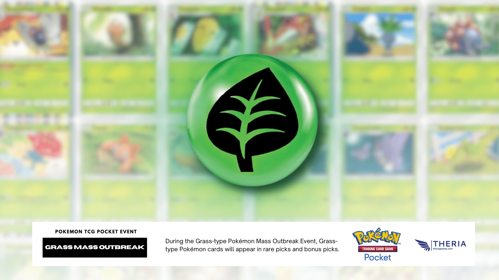 Pokemon TCG Pocket Grass Mass Outbreak - Theria Games