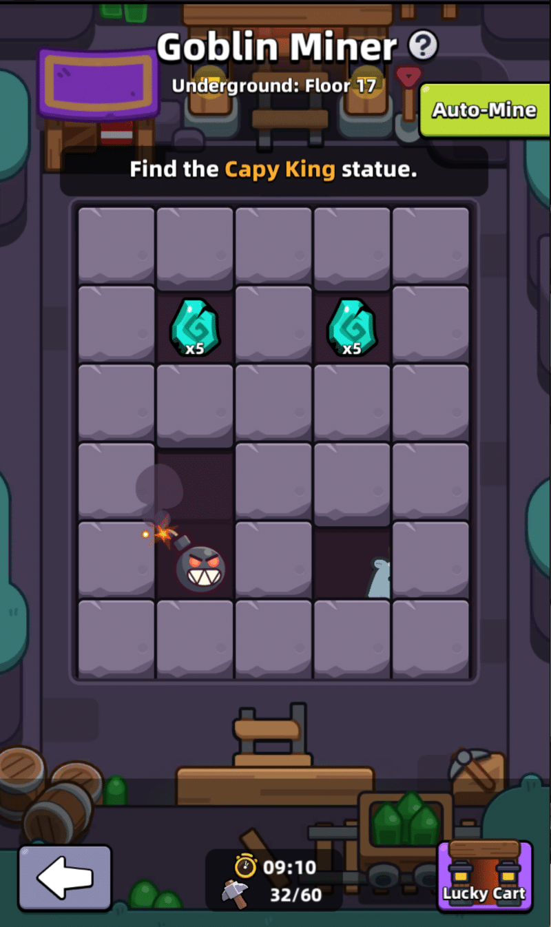 Capybara Go Goblin Miner - Theria Games