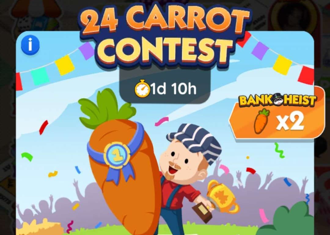 Monopoly Go 24 Carrot Contest (April 18) - Theria Games