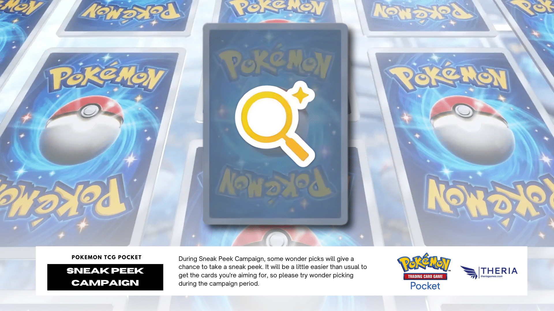 Pokemon TCG Pocket Sneak Peek-kampanje - Theria Games