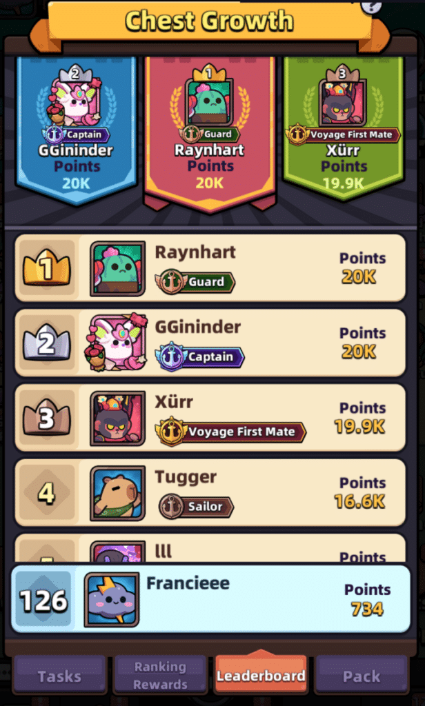 Capybara Go Chest Growth Event - Theria Games