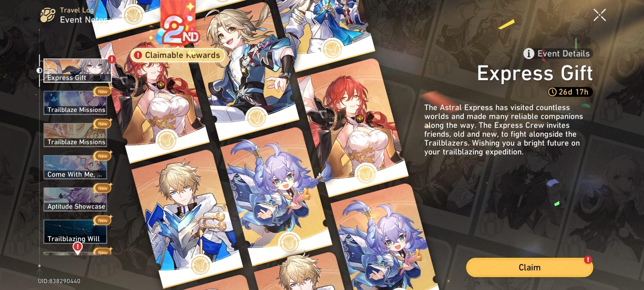 Honkai Star Rail Express Gift Event Guide