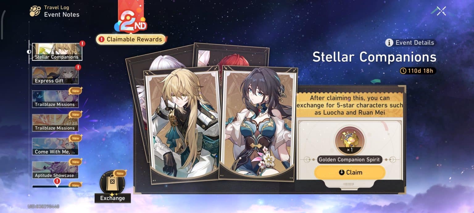 Honkai Star Rail Stellar Companions Event Guide