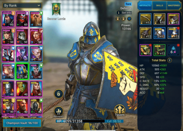 Raid Shadow Legends Chevalier Guide - Theria Games
