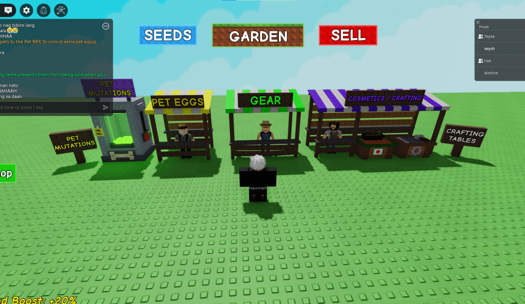 Grow A Garden Gear Shop - Theria Games