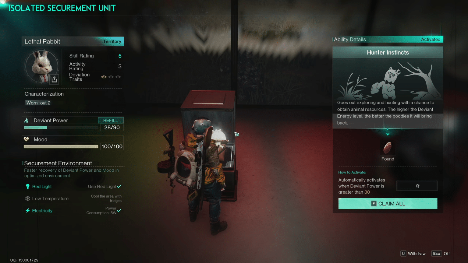 Once Human Lethal Rabbit - Theria Games