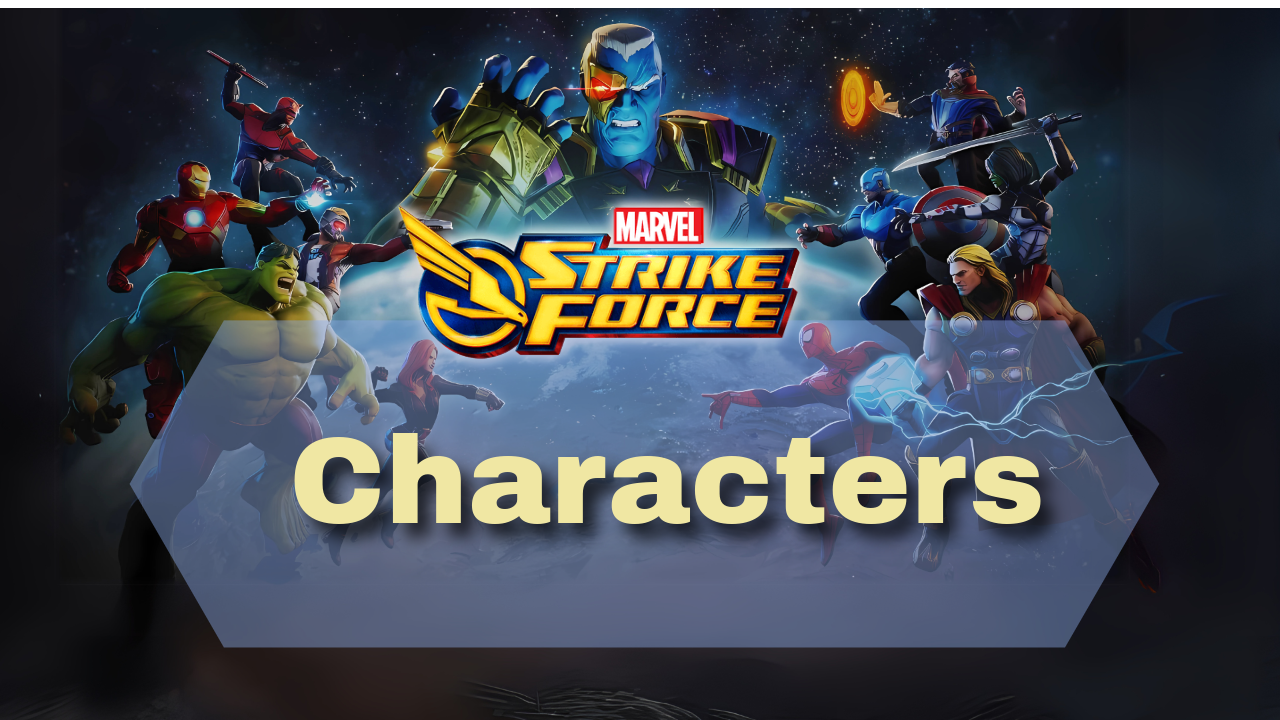 Personajes de Marvel Strike Force - Juegos Theria